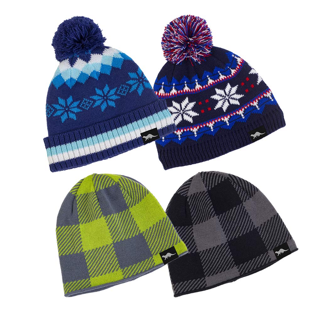 OTTER Waterproof, Windproof, Breathable - Beanie Hats Suitable for All Activities in All Weather Conditions Hat in 7 Colours (White & Blue)