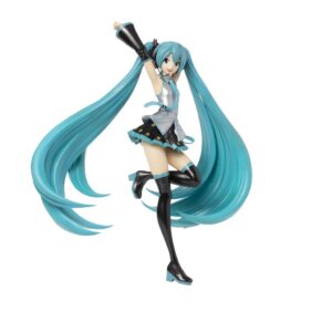 sega project diva mega39's hatsune miku diva 10th anniversary super premium action figure, 9.8"