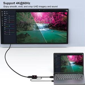 HDMI to DisplayPort, BENFEI HDMI to DisplayPort Adapter Resolution Up to 4K@60Hz Compatible with Laptop, Xbox 360 One, PS4 PS3 HDMI Device - HDMI Input to DisplayPort Output