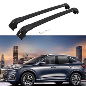 cross bars roof racks fit for 2020 2021 2022 ford escape sel titanium,luggage crossbars cargo bag carrier aluminum rooftop set carrying kayak bike canoe