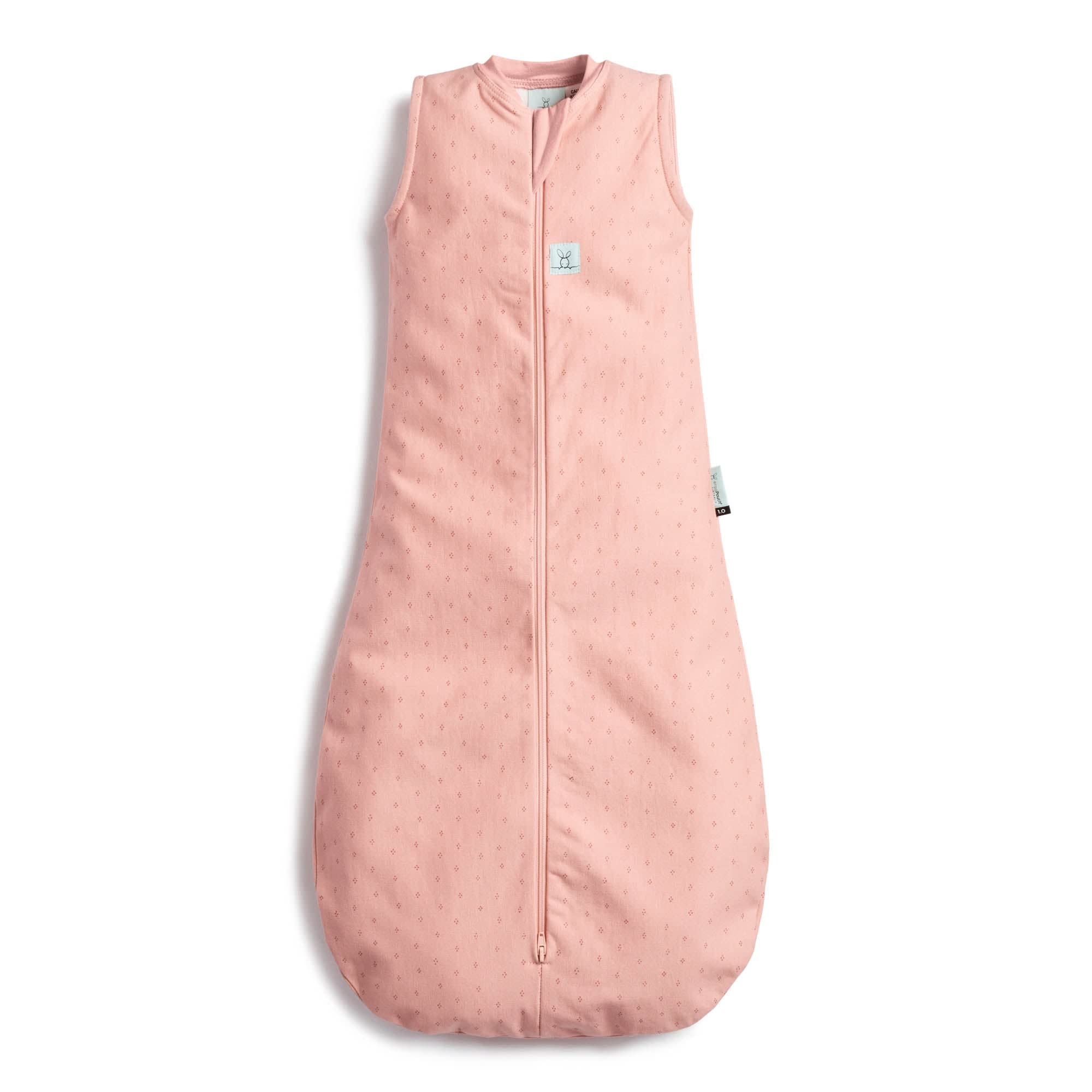 ergoPouch 1.0 Tog Jersey Sleeping Bag – Organic Cotton Baby Sleeping Bag, Made of Soft & Breathable Material for Peaceful Night's Sleep (Berries, 3-12 months)