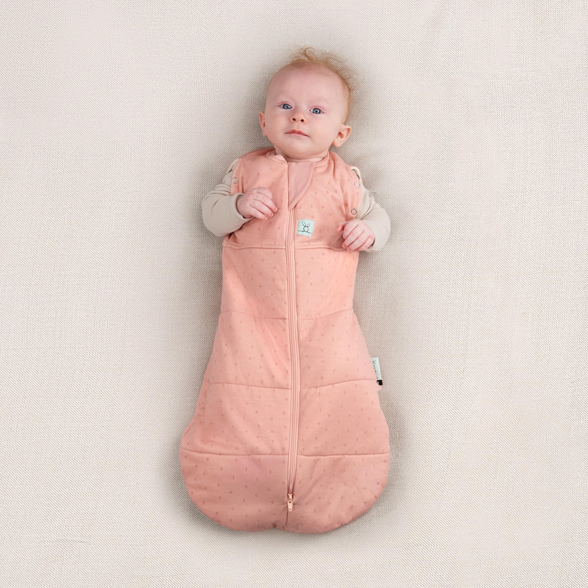 ergoPouch 1.0 Tog Jersey Sleeping Bag – Organic Cotton Baby Sleeping Bag, Made of Soft & Breathable Material for Peaceful Night's Sleep (Berries, 3-12 months)