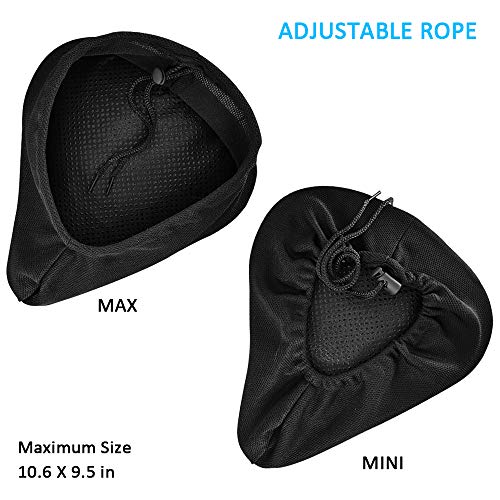 YEENOR Bike Seat Cushion,Most Comfortable Gel Bike Seat Cover, Bike Cushion Seat Cover for Women Men, Breathable Soft Bicycle Seat Cushion for Mountain Road City Bike