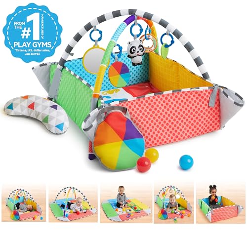 Baby Einstein Patch's Playspace Activity Play Mat & Ball Pit Gym with Music, Age Newborn+