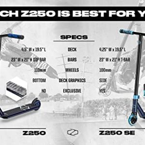 Fuzion Z250 Pro Scooters - Trick Scooter - Intermediate and Beginner Stunt Scooters for Kids 8 Years and Up, Teens and Adults – Durable, Smooth, Freestyle Kick Scooter for Boys and Girls (Gold)