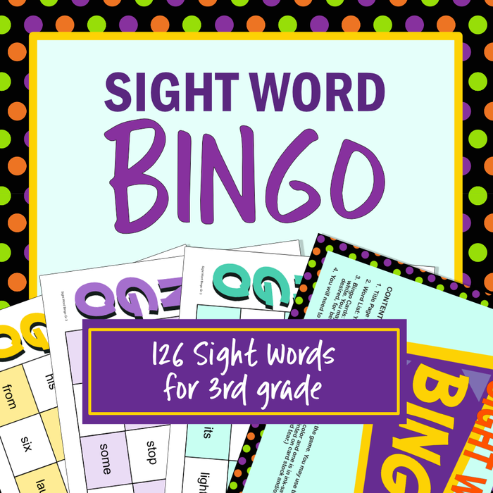 Sight Word Bingo