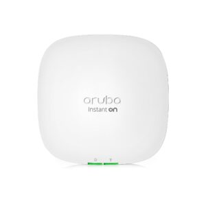 HPE Networking Instant On Access Point AP22 2x2 WiFi 6 Indoor Wireless Access Point | Long Range, Secure, Smart Mesh Support | Power Source Not Included | US Model (R4W01A)