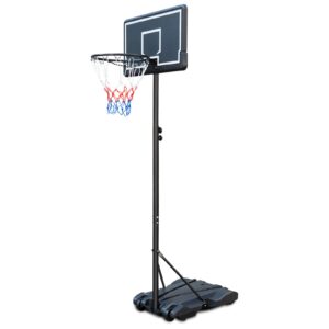 aokung portable adjustable height 5.4ft - 7ft basketball hoop backboard stand and rim for kids youth w/wheels basketball goal game play set indoor/outdoor