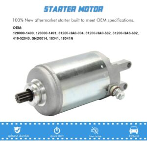 Starter Motor Replacement for Honda ATV ATC TRX 250 ATC250 TRX250 Big RED 1985-1986 Replaces 128000-1490 128000-1491 31200-HA0-004 31200-HA0-682 31200-HA6-682