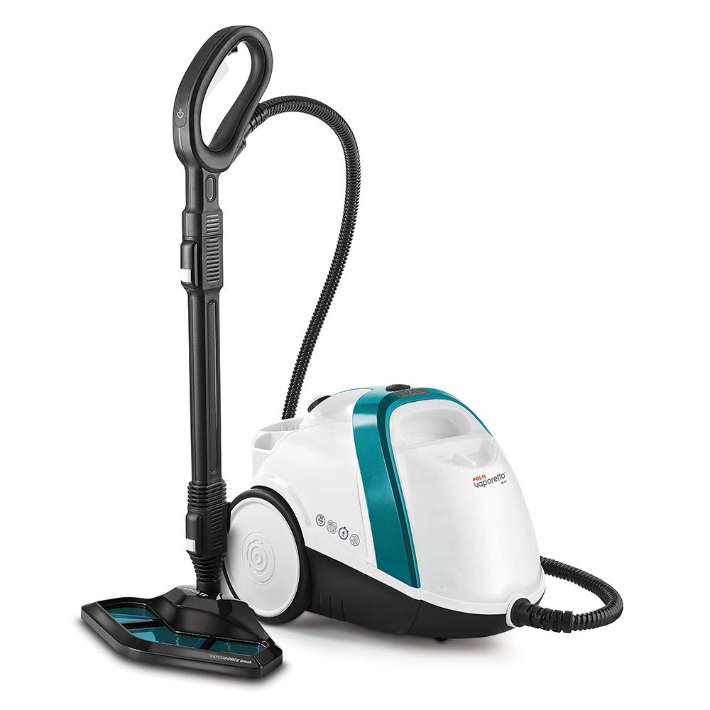 POLTI Vaporetto Smart 100 Steam Cleaner with Continuous Fill, Sanitize, Clean Floors, Carpets and Other Surfaces Adjustable High Power Steam Pressure Up to 58 PSI with 10 Accessories 2 Year Warranty