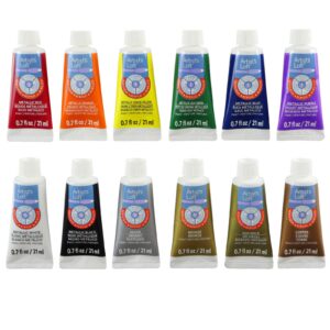 metallic acrylic paint set by artist's loft (12 piece, metallic acrylic)