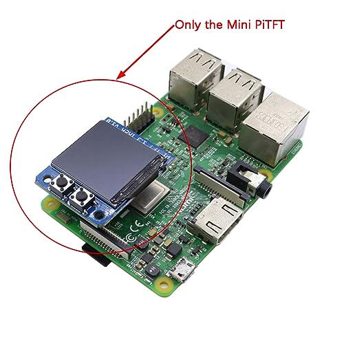 DIYmall Mini PiTFT 1.3" LCD Display 240x240 TFT Add-on for Raspberry Pi 3.3V SPI ST7789 3.3V SPI ST7789 Full Color