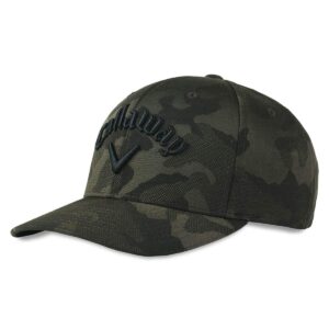 callaway camo flexfit snapback hat, one size, green