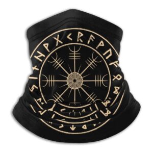 rajfoo bandana neck gaiter sacred geometry viking rune cycling balaclava face scarf mask for man women