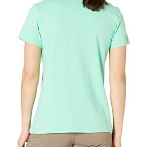 Life is Good Standard Womens Crusher Graphic T-Shirt, Spearmint Green, Medium