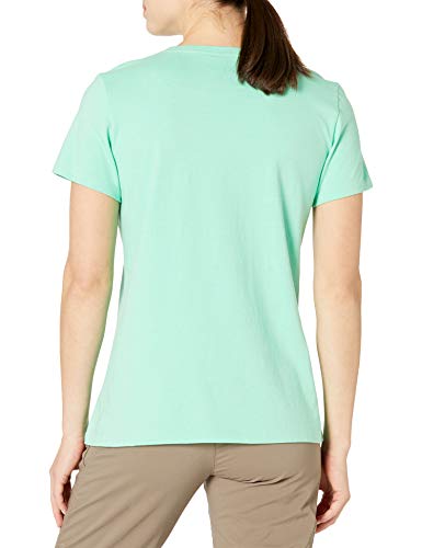 Life is Good Standard Womens Crusher Graphic T-Shirt, Spearmint Green, Medium