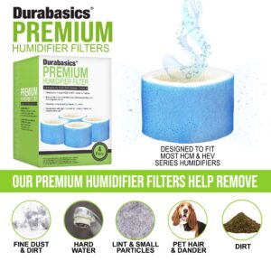 Durabasics 4 Pack of Premium Humidifier Filters - Compatible with Honeywell Humidifier Filter HAC-504, HAC-504AW & Honeywell Filter A - Replacement for Honeywell Humidifier Filters Replacement Filters