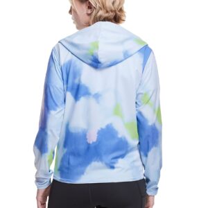 Champion womens Sport Woven Full-zip Zip Jacket, Multi Wash Cloud Candid Blue, X-Small US