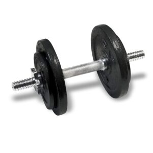 cap barbell standard adjustable dumbbell, 25 pounds, chrome (rsw2-025t)