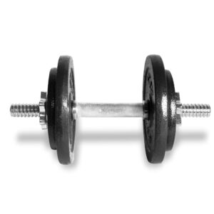 CAP Barbell Standard Adjustable Dumbbell, 25 Pounds, Chrome (RSW2-025T)