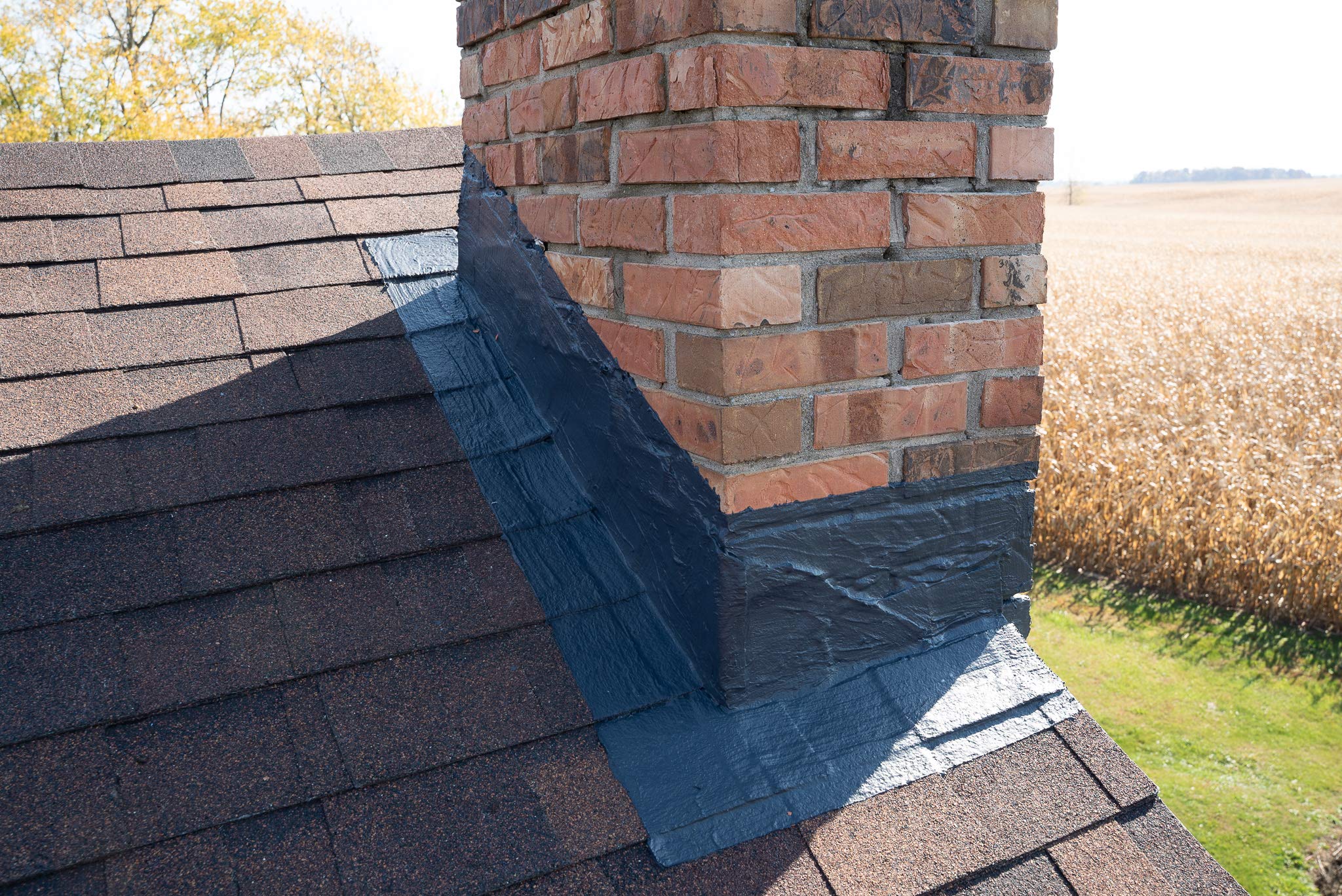 MasonryDefender Chimney Flashing Sealer - Flexible Coating That Protects Chimney Flashings from Water Leaks