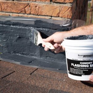 MasonryDefender Chimney Flashing Sealer - Flexible Coating That Protects Chimney Flashings from Water Leaks