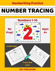 number tracing handwriting practice ages 4+