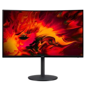 acer nitro xz320q xbmiiphx 31.5"" 1500r curved full hd (1920 x 1080) va zero-frame gaming monitor with adaptive-sync technology, 240hz refresh rate, 1ms vrb, (display port & 2 x hdmi ports), black