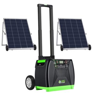 nature's generator elite - gold system:3600w solar & wind powered pure sine wave off-grid nature's generator elite+2pcs 100w solar panel