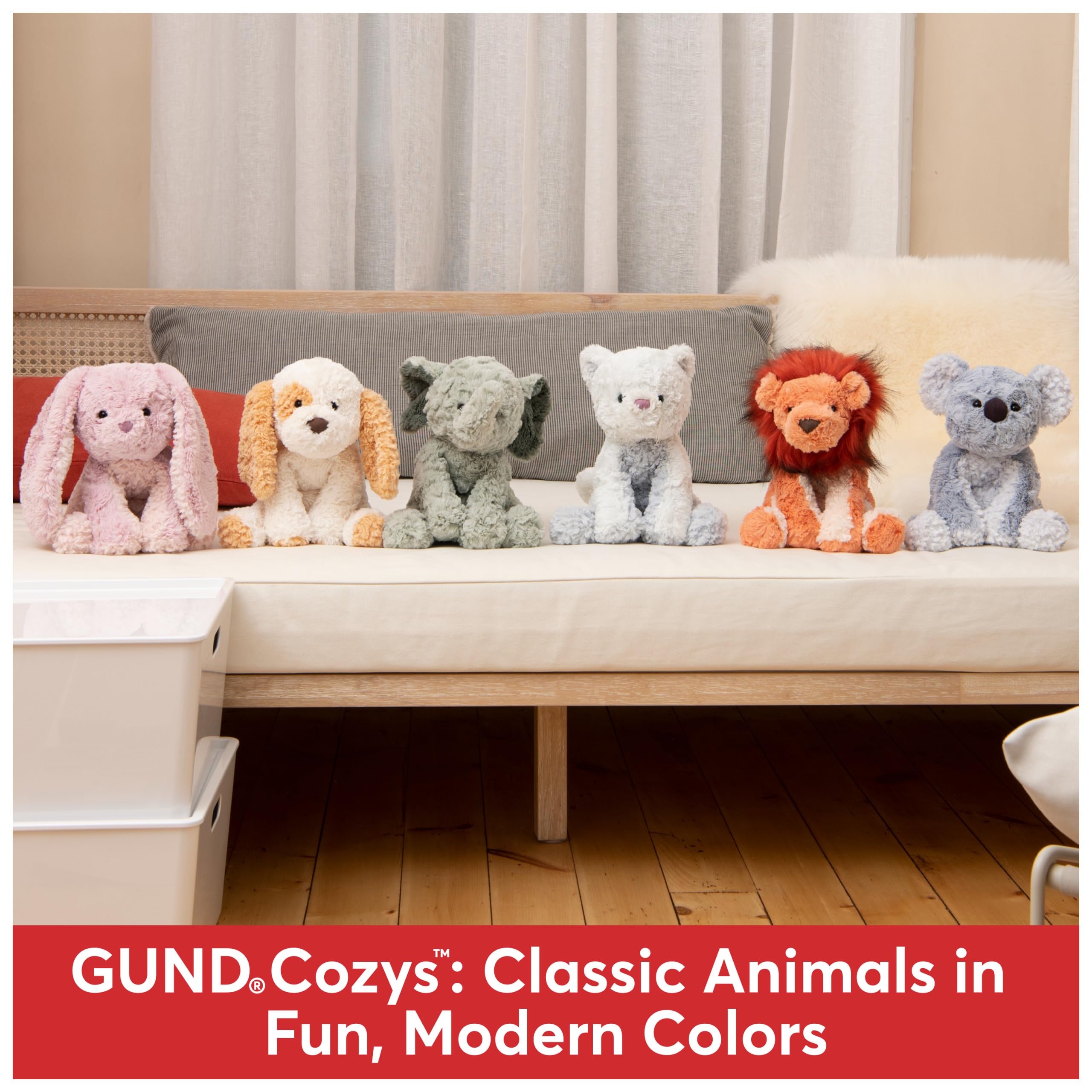 GUND Cozys Collection Puppy Plush, Puppy Dog Stuffed Animal for Ages 1 and Up, Tan/Cream, 10"