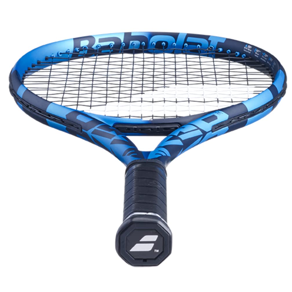 Babolat Pure Drive Tennis Racquet - Strung with 16g White Babolat Syn Gut at Mid-Range Tension (4 3/8" Grip)