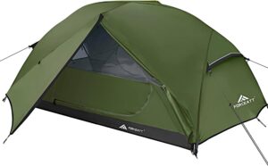 forceatt tent 2-3 person camping tent, waterproof and windproof 3-4 seasons ultralight backpack tent, can be installed immediately, suitable for hiking, camping, outdoor (2-person-dark green)