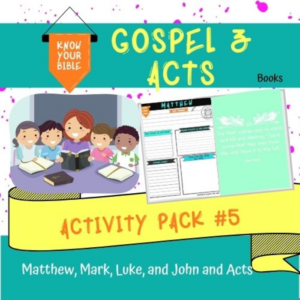 know your bible activity pack #5: the gospels & acts