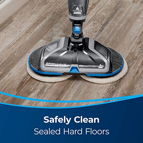 Bissell SpinWave Cordless Hard Floor Expert, 23159, Titanium With Electric Blue Accents