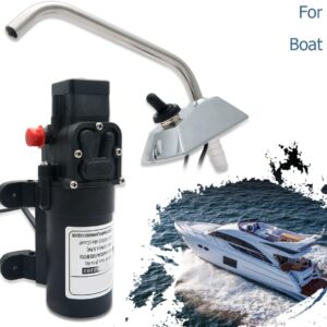 MACHSWON Water Pump 12V Self-Priming Galley High Pressure Electric Pumps Spin Faucet/Tap for RV Boat/Caravan Motorhome