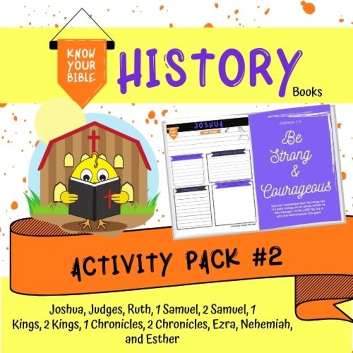 Know your Bible Activity Pack #2: History Books