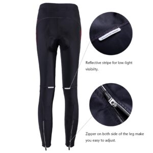 Santic Bike Pants Women's 4D Padded Bike Cycling Tights Biking Capris for Women Long Road Trousers Quick Dry Blue XL Parni