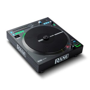 rane twelve mkii | 12-inch motorized vinyl like turntable with usb midi & dvs control for traktor, virtual serato dj, black (twelvemkii)