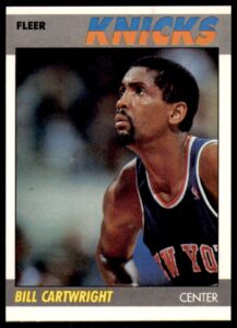 1987-88 fleer #17 bill cartwright nm-mt new york knicks basketball