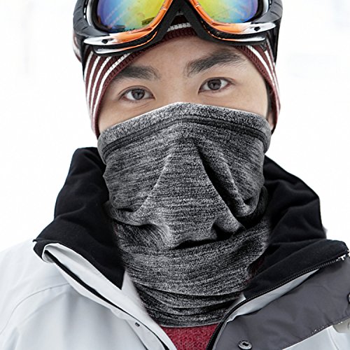 Neck Warmer Gaiter, Polar Fleece Ski Face Mask Cover for Winter Cold Weather & Keep Warm 2Pcs