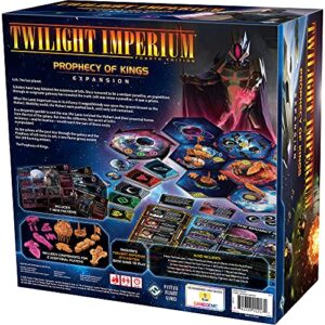 Fantasy Flight Games Twilight Imperium 4th Edition Board Game Prophecy of Kings Expansion - Sci-Fi Strategy Game, Adventure Game for Kids & Adults, Ages 14+, 3-8 Players, 4-8 Hour Playtime, Made