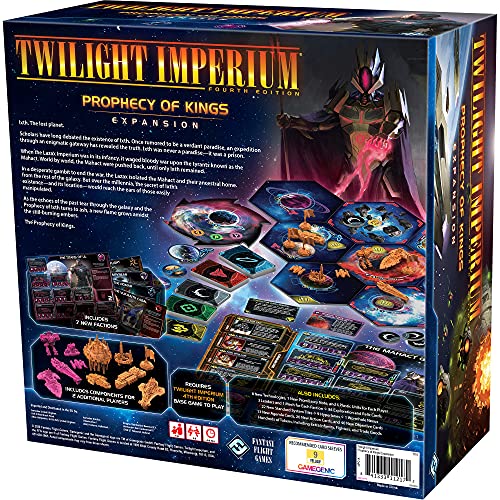 Fantasy Flight Games Twilight Imperium 4th Edition Board Game Prophecy of Kings Expansion - Sci-Fi Strategy Game, Adventure Game for Kids & Adults, Ages 14+, 3-8 Players, 4-8 Hour Playtime, Made