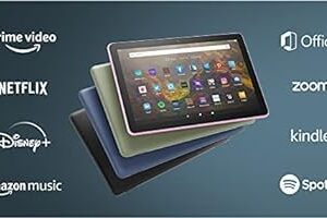 Amazon Fire HD 10 tablet, 10.1", 1080p Full HD, 32 GB, (2021 release), Denim