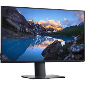 dell u2720qm 27 inch ultrasharp 4k uhd, ips ultra-thin bezel monitor (hdmi, displayport, usb-c), vesa certified, silver, black