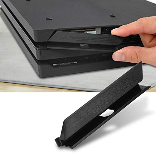 Socobeta Hard Drive Cover for PS4 Black Plastic HDD Hard Drive Slot Cover Door Flap for PS4 Pro Console