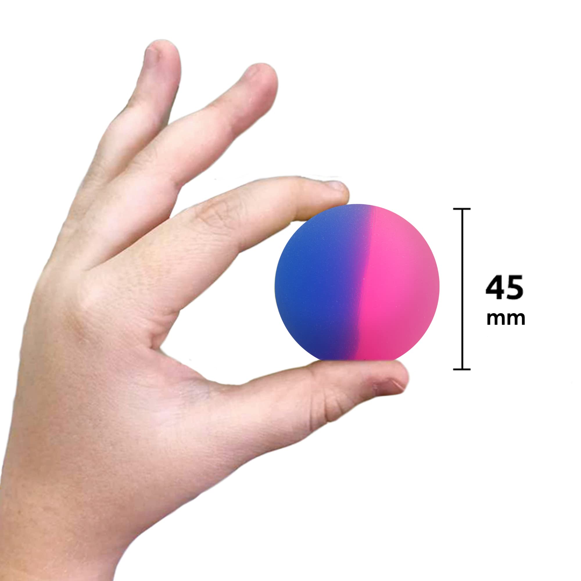 Entervending Bouncy Balls in The Gift Box - ICY Bounce Balls for Kids - Rubber Balls for Kids - 5 Pcs Large Bouncy Ball 45mm - Hi Bouncy Balls for Kids - Colorful Bouncing Balls