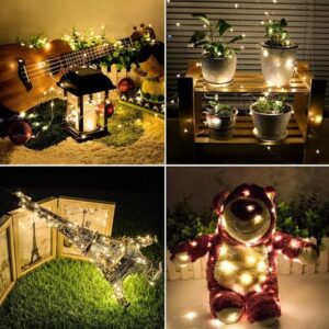 ALBERTU 200LED String Lights,USB Plug-in Waterproof Decorative Fairy Lights, Firefly Lights for Bedroom Home Garden Wedding Party Indoor Outdoor Decorations(Warm White)