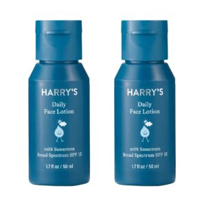 harry's face lotion - face moisturizer with spf 15, 1.7 fl oz (pack of 2)