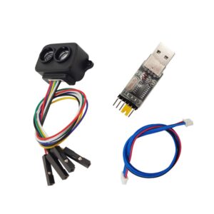 smartfly info tf-luna lidar sensor 0.1-8m short-range distance single-point ranging finder module uart / i2c compatible with pixhawk and raspberry pi for drone/robot obstacle avoidance