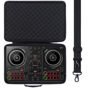 khanka hard travel case replacement for pioneer pro dj (ddj-200) pioneer smart dj controller